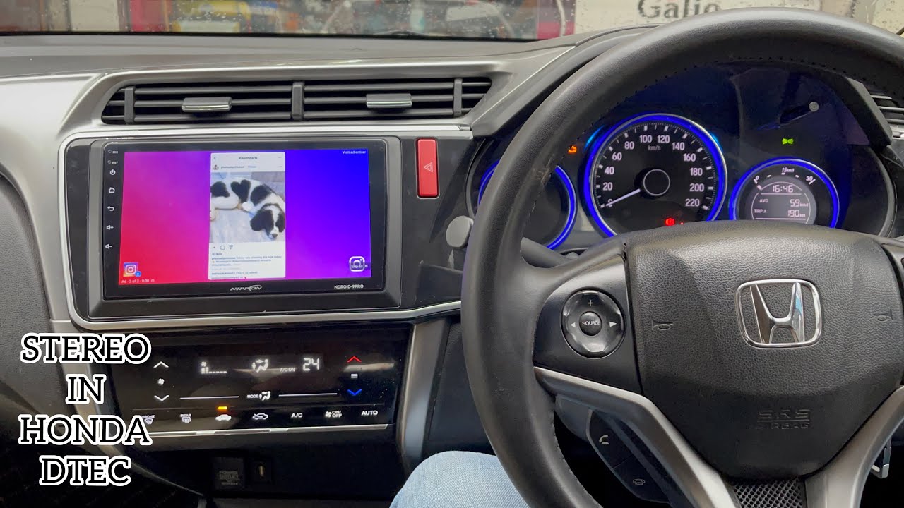 Honda Ivtec With Nippon Android Stereo And Blaupunkt DH02 Reverse Camera