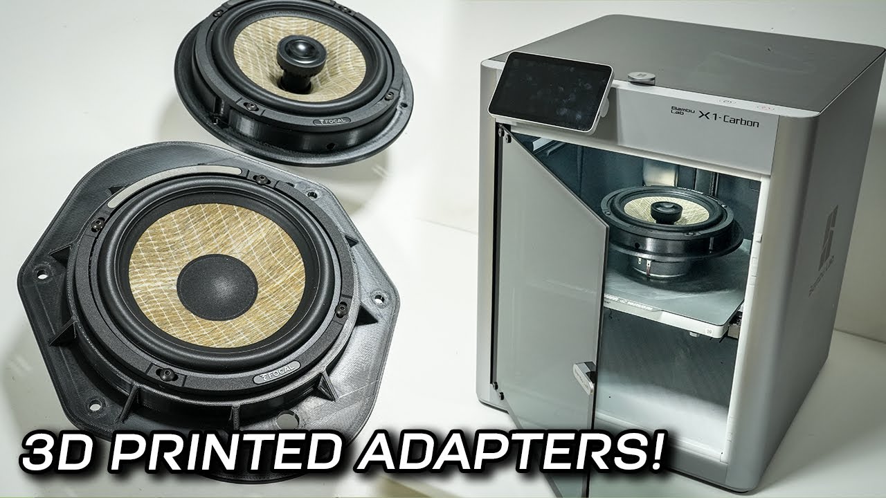 Always A Perfect Fit! 3D Printed Speaker Adapters - How To DIY