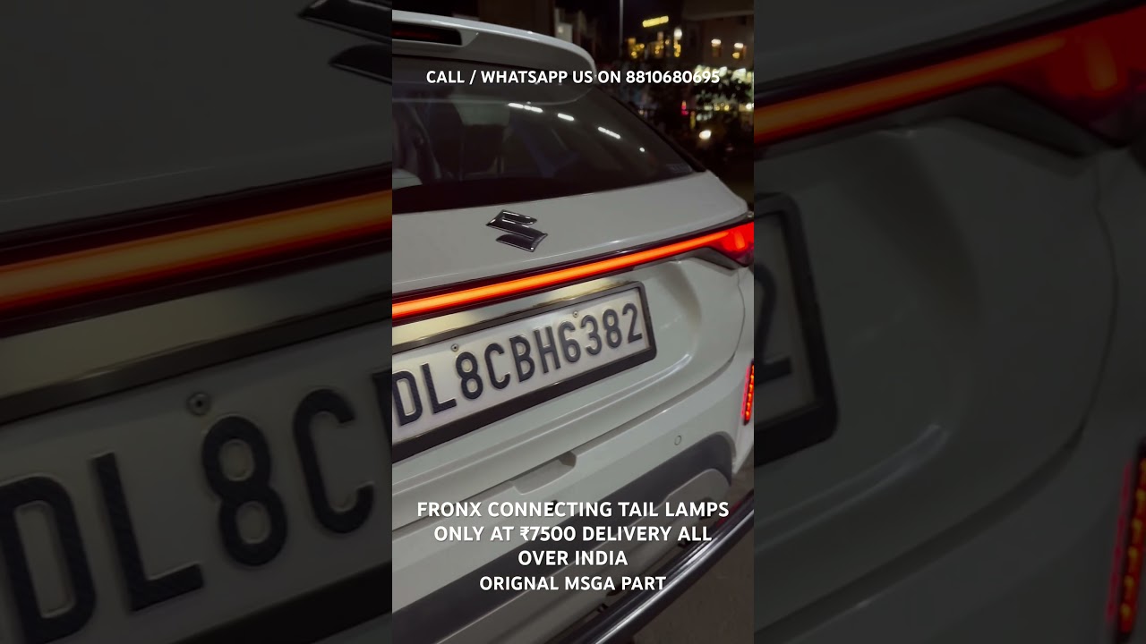 Fronx Connecting Tail Lamps Orignal Msga Part #fronxsigma #fronx2023 # ...