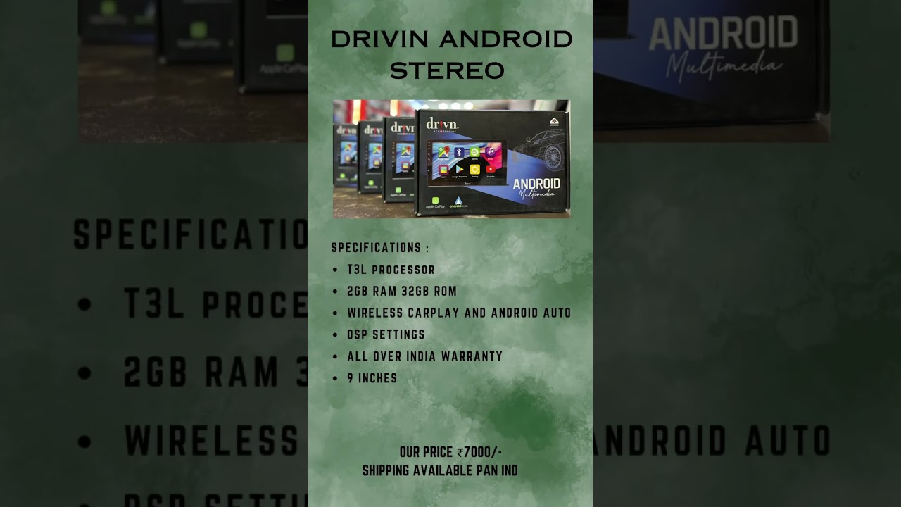 Drivin Android Stereo #drivin #androidstereo #sahibacar #carstereo