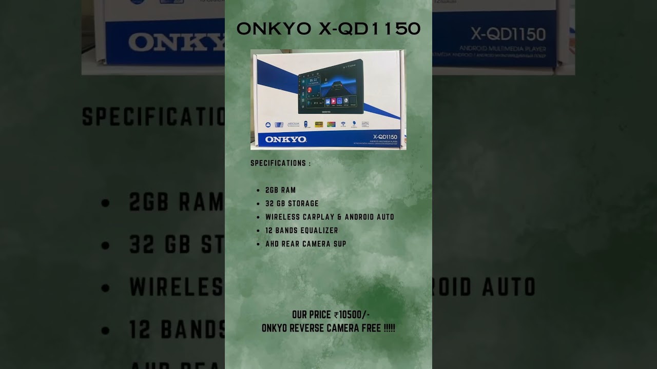 ONKYO Android Stereo X-QD1150 #onkyoandroid #onkyo #carstereo #androidstereo