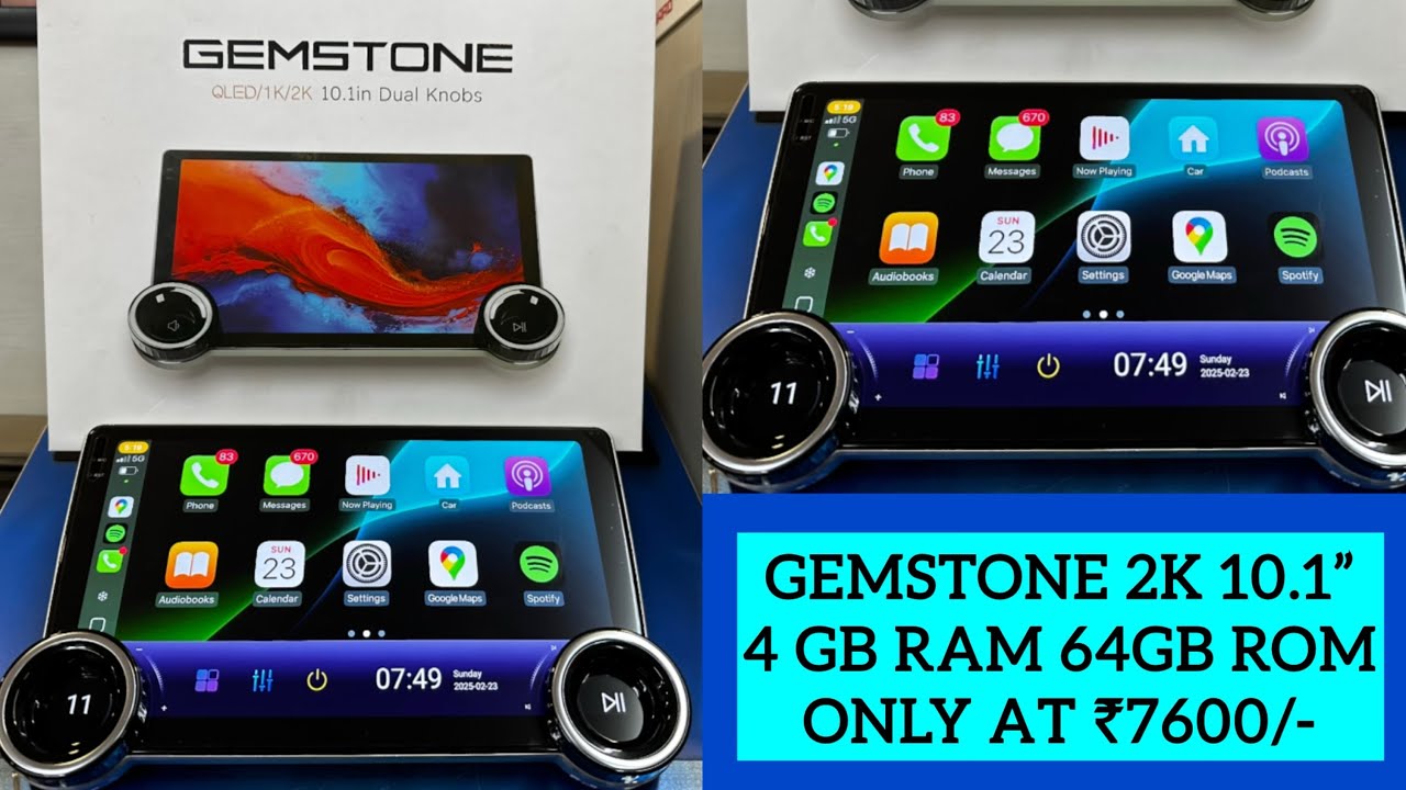 Gemstone Android Stereo Dual Knob 10 Inches Stereo With 4GB Ram 64GB ...