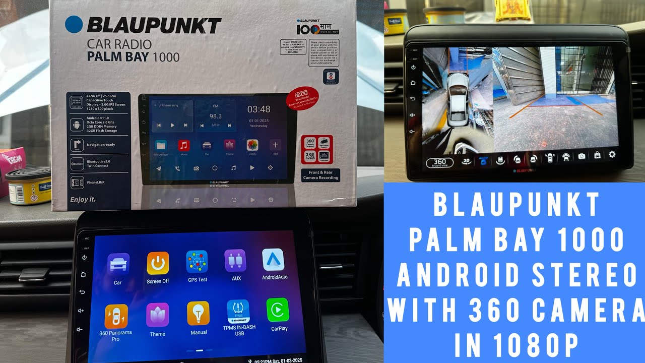 Blaupunkt Palm Bay 1000 Android Stereo & 360 Camera Kit In 1080p ...