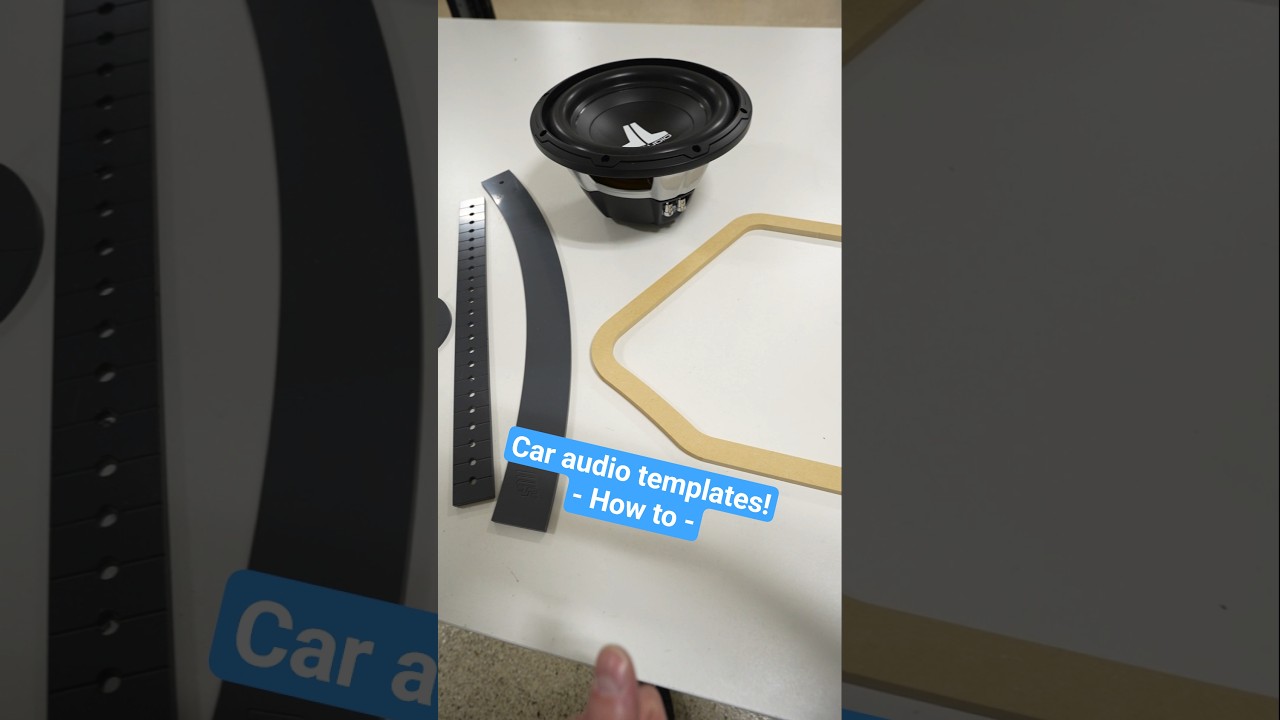 For Custom Car Audio, Template Shape Creation Is Key! Learn How In The ...