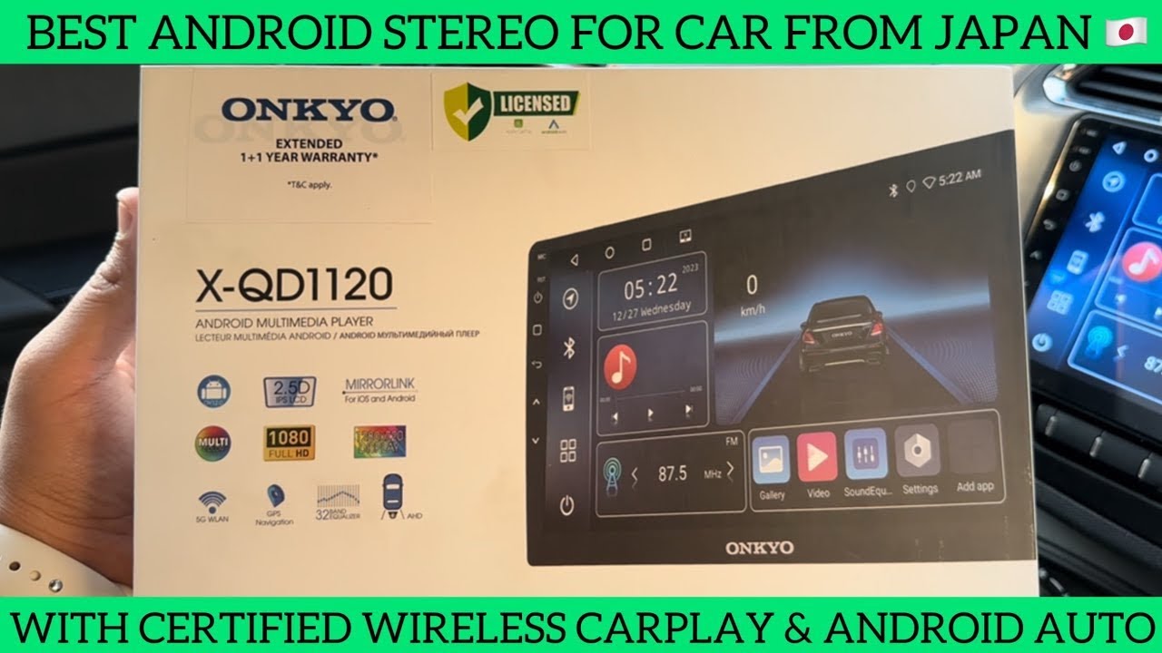 Onkyo Android Car Stereo X-qd1120 With Certified Wireless CarPlay And ...