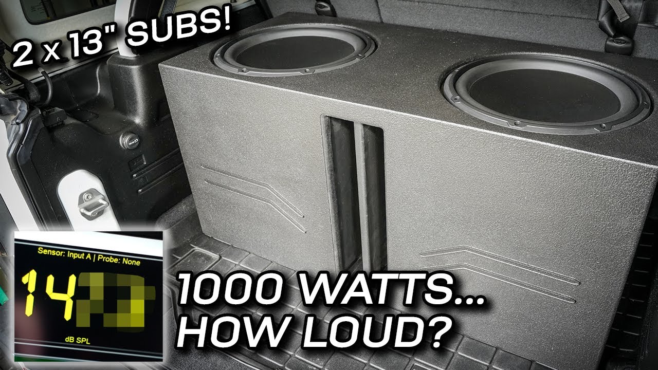 Rated 1000 Watts... Loud & Accurate Sound? Installing The 2x 13W3's ...