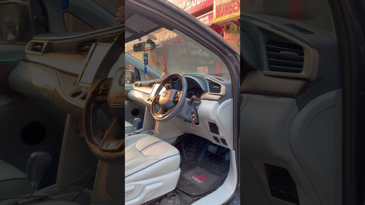 Innova Crysta Modified Interior | Sky Blue Interior | Land Cruiser ...