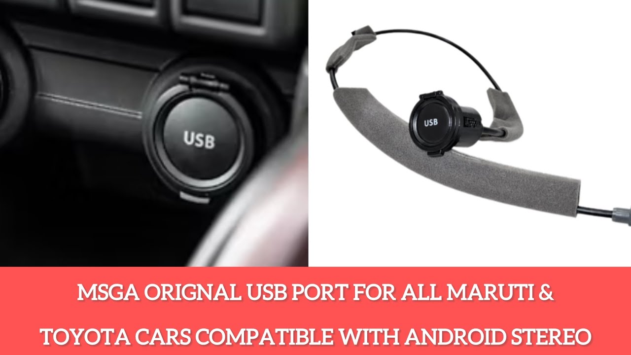 Maruti Orignal USB Port With Wire | MSGA Orignal Usb Port For Base Model